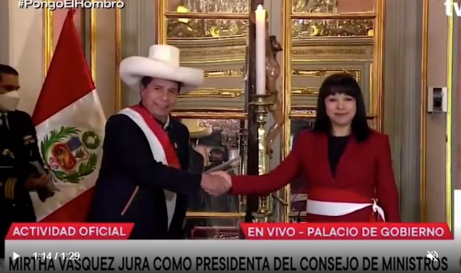 Mirtha Vásquez juró como presidenta del Consejo de Ministros « Cusco en ...
